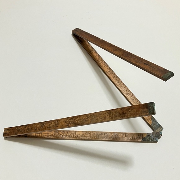 Vintage | Other | Stanley 66 Folding Boxwood Carpenters Ruler Yardstick ...